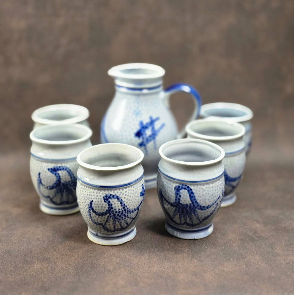 Vintage Bembel Set mit Bechern – Westerwald Steinzeug 60er/70er ...